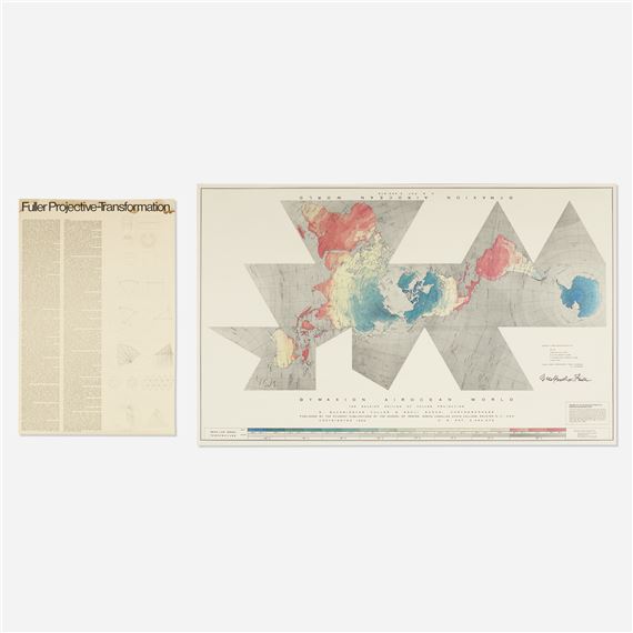 Buckminster Fuller | Dymaxion Airocean World Map poster and Fuller ...