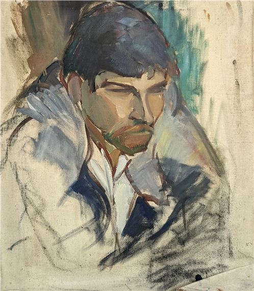 Paul Rivoire | Etude pour un portrait d'homme à la moustache | MutualArt