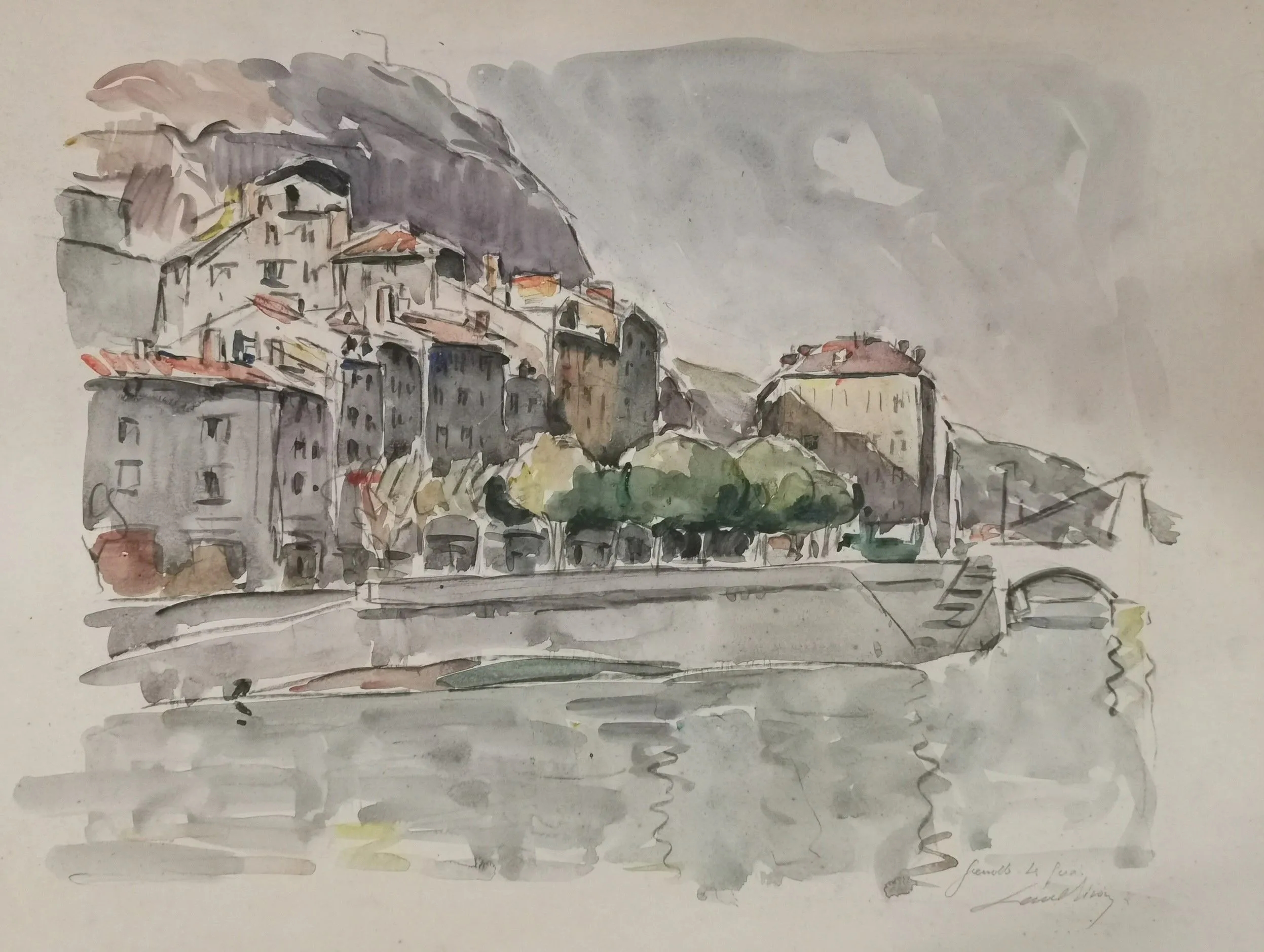 Paul Rivoire | Les quais de Grenoble | MutualArt