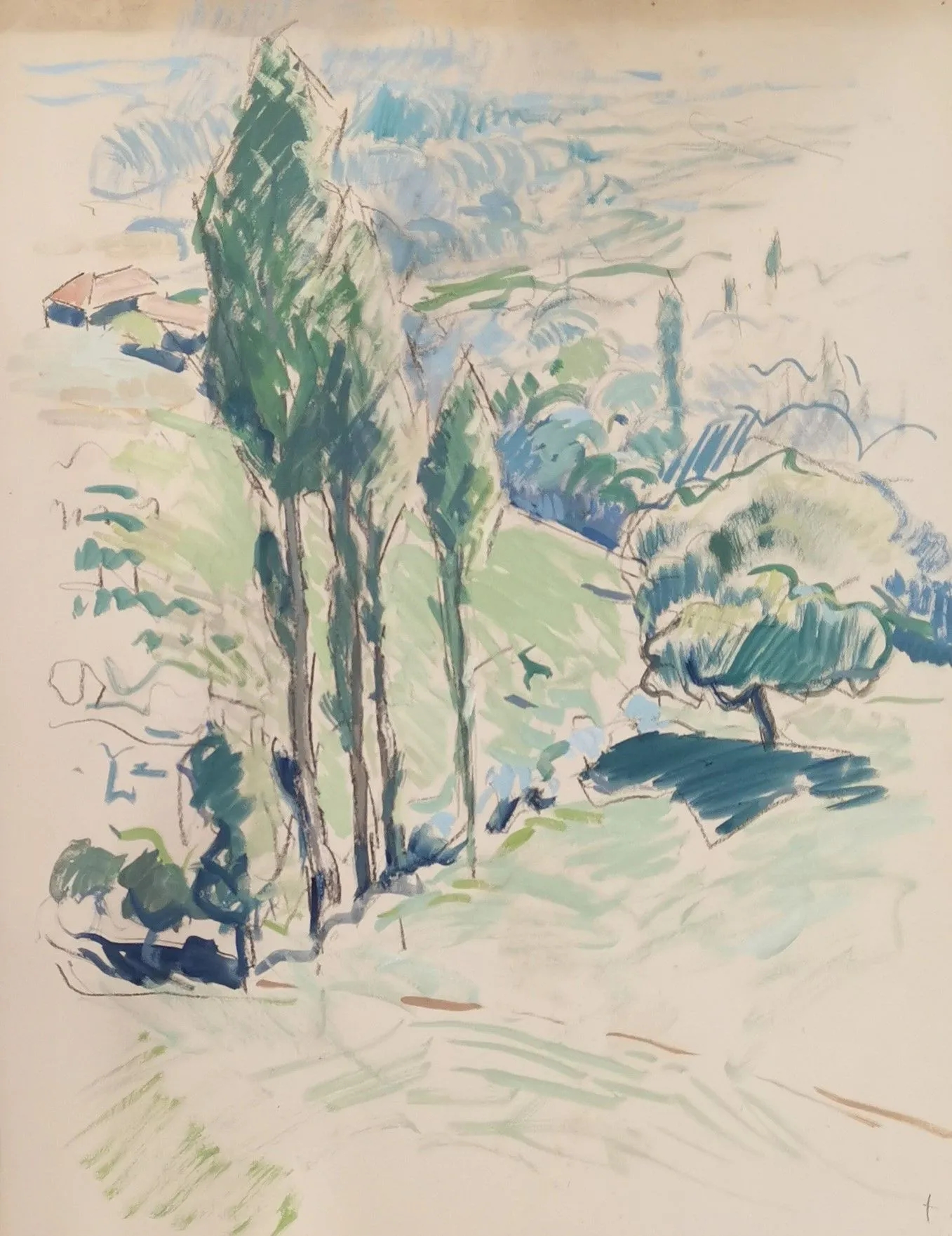 Paul Rivoire | Deux oeuvres. Vue du village de Hauteluce | MutualArt