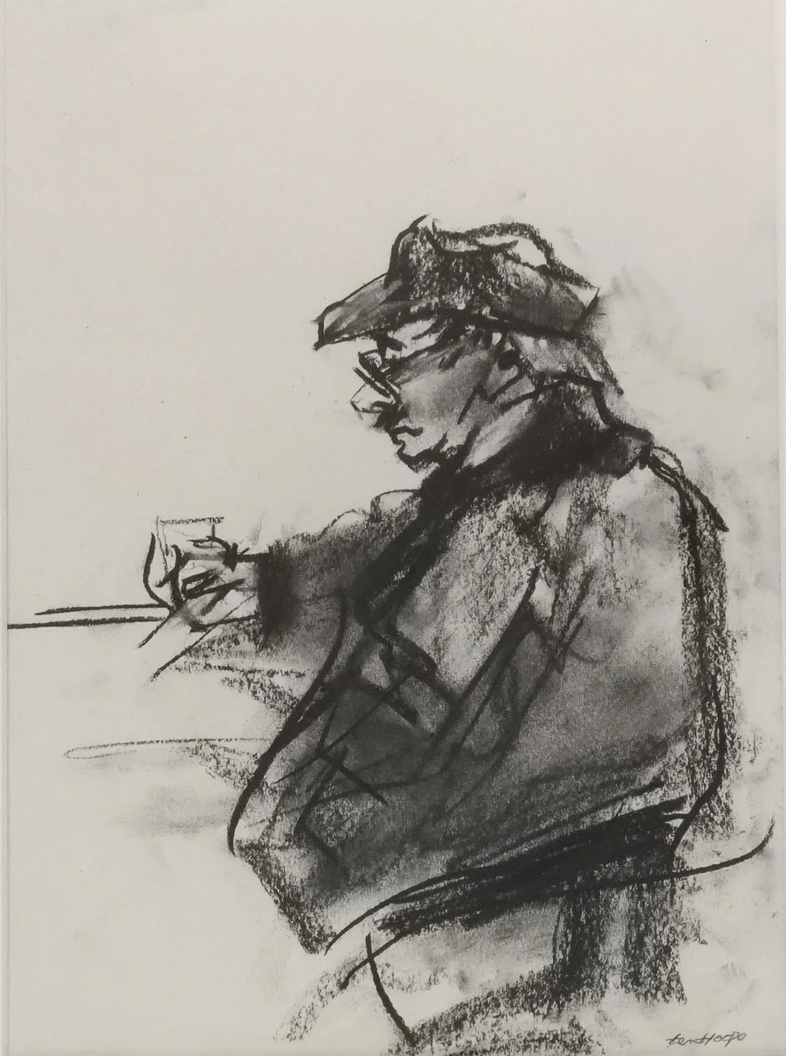 Bob Ten Hoope | Au bistrot chez tintin | MutualArt