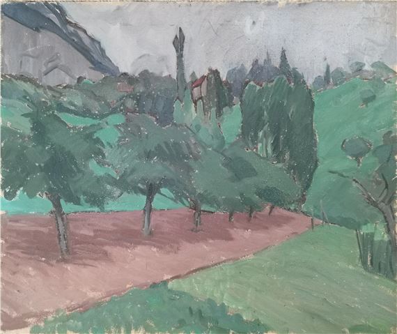 Paul Rivoire | Paysage dans les environs de Grenoble probablement ...