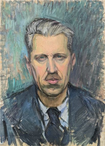 Paul Rivoire | Autoportrait en bleu | MutualArt