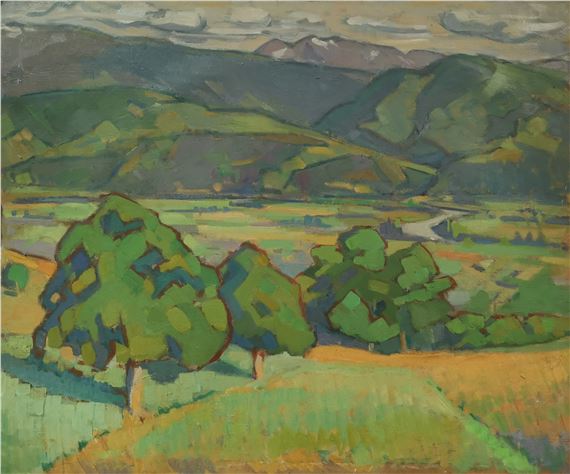 Paul Rivoire | Grand paysage de la vallée de l'Isère | MutualArt