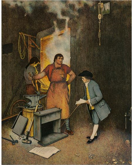 Norman Rockwell | Ben Franklin's Belles (1973) | MutualArt