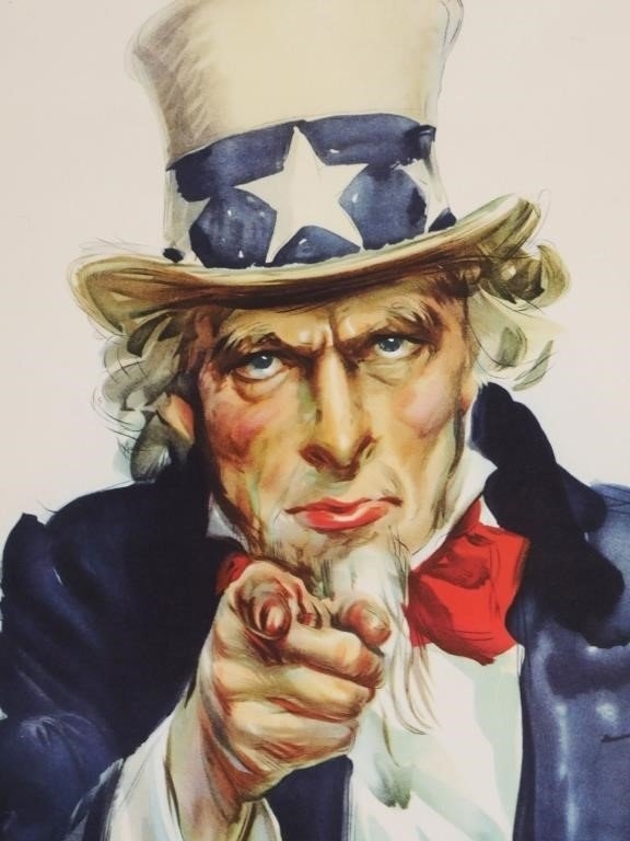 James Montgomery Flagg | UNCLE SAM,, WWII Poster | MutualArt