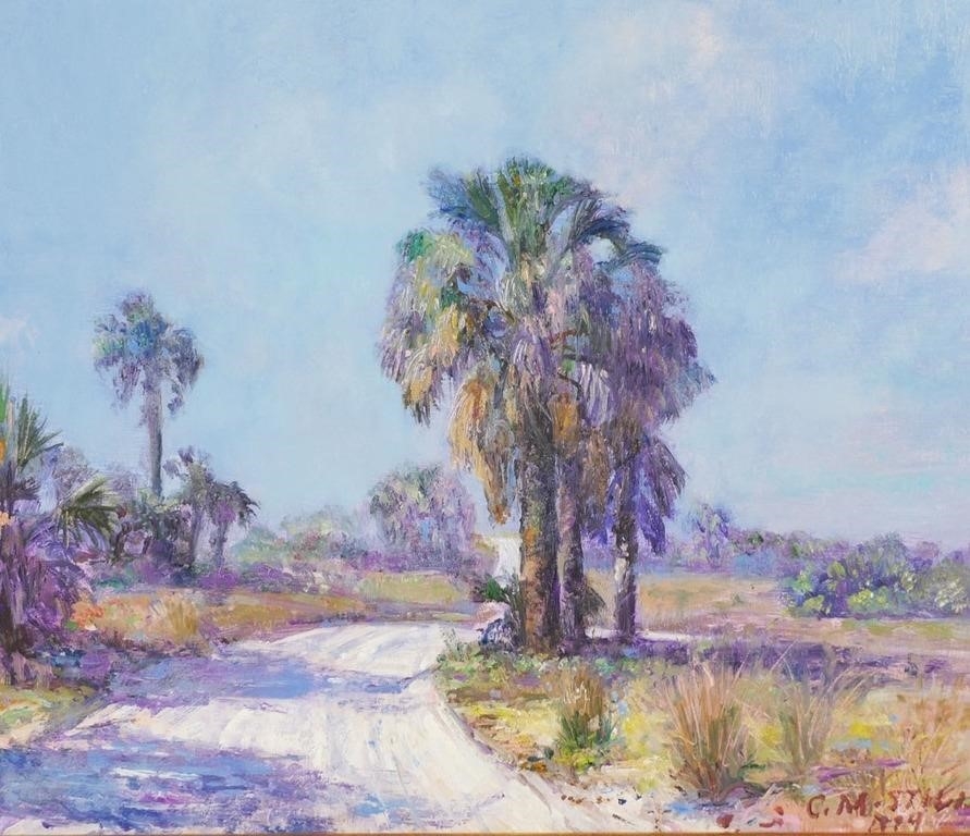Christopher Still | Palms along path (1997) | MutualArt