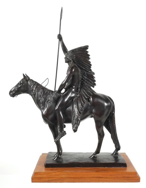 Cyrus E. Dallin | Native American Statue (1890) | MutualArt