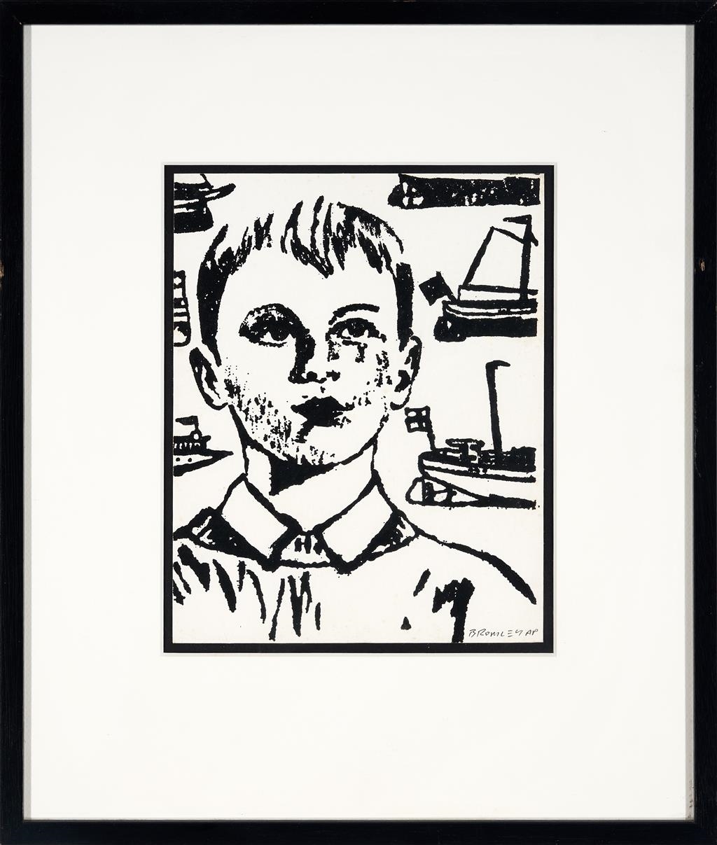 David Bromley | Boy and Ships | MutualArt