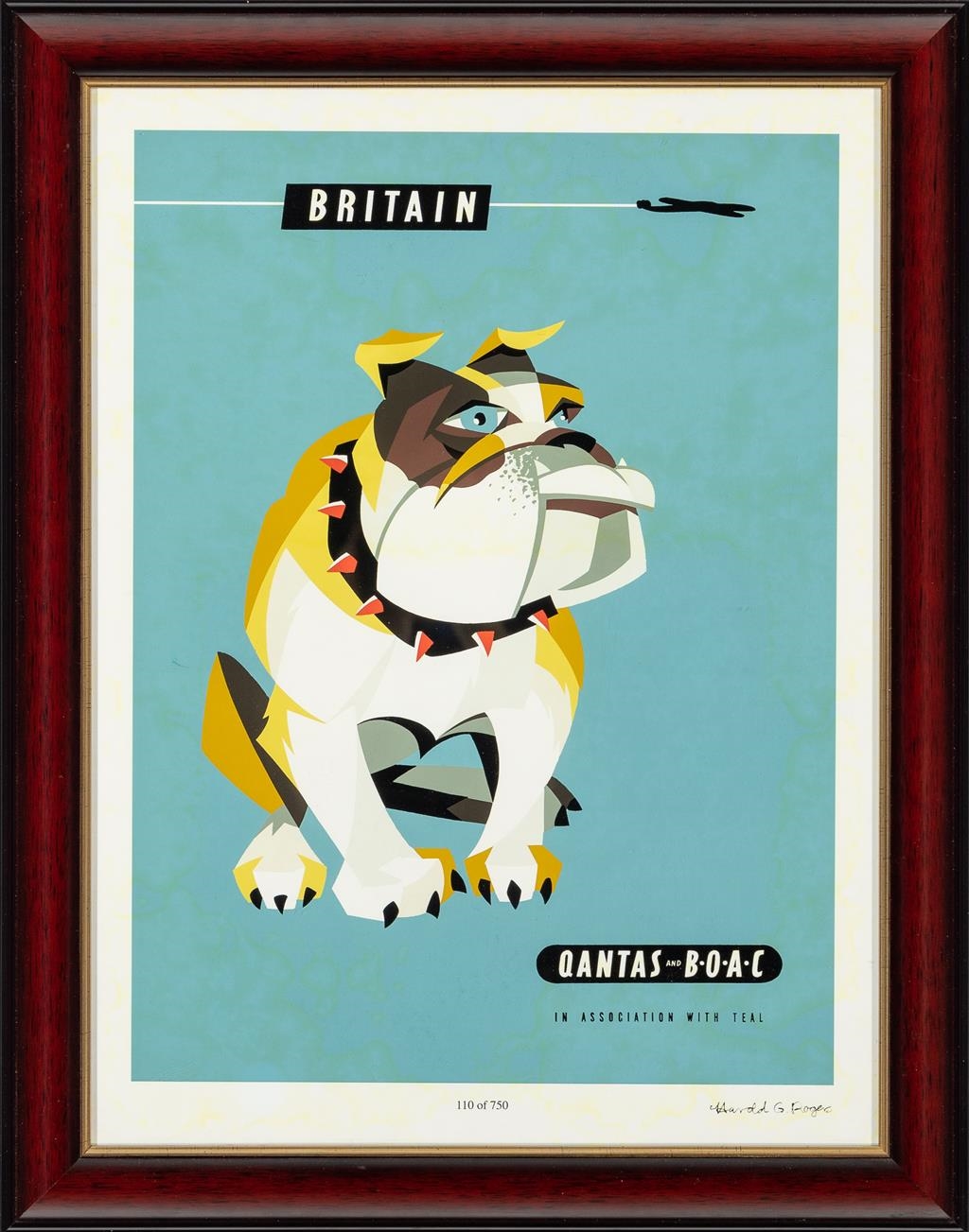 Harold Rogers | Qantas BOAC poster | MutualArt