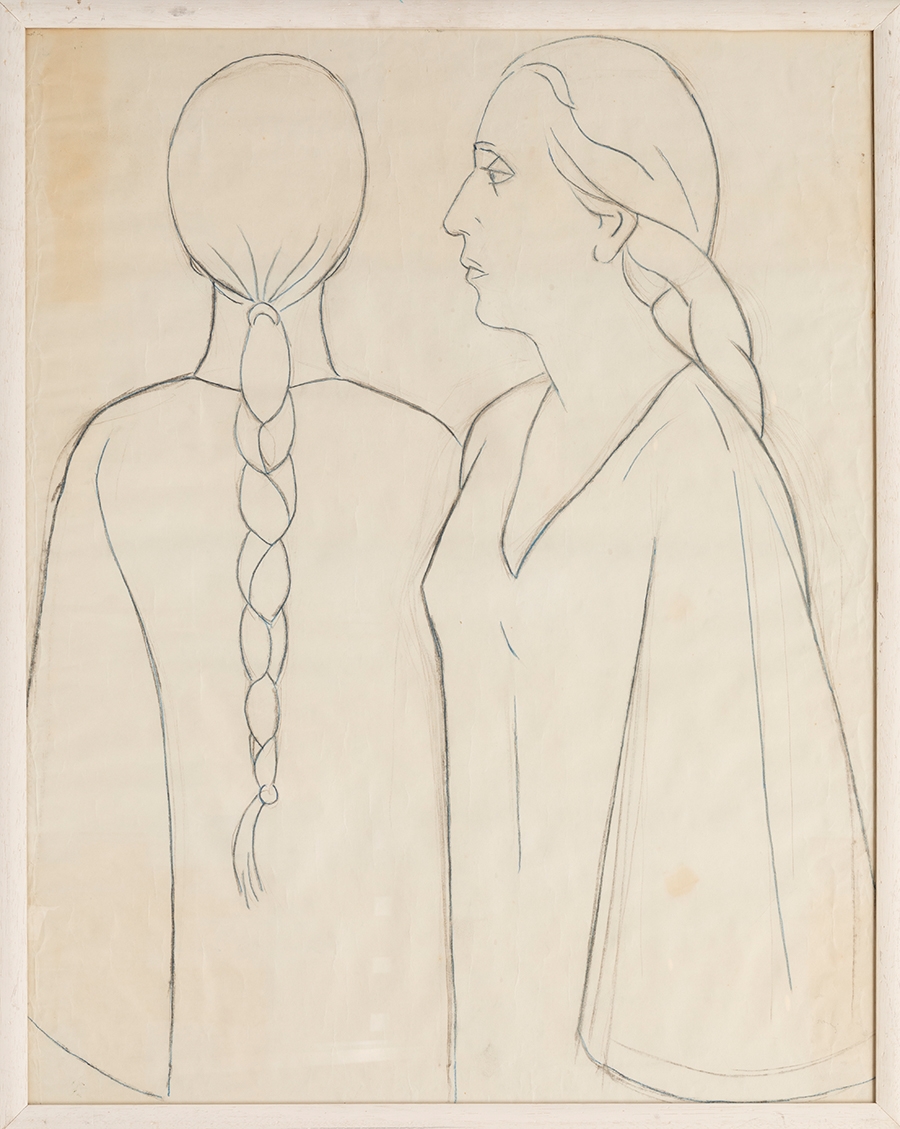 Juli Ramis | Study of a Woman with a Braid | MutualArt