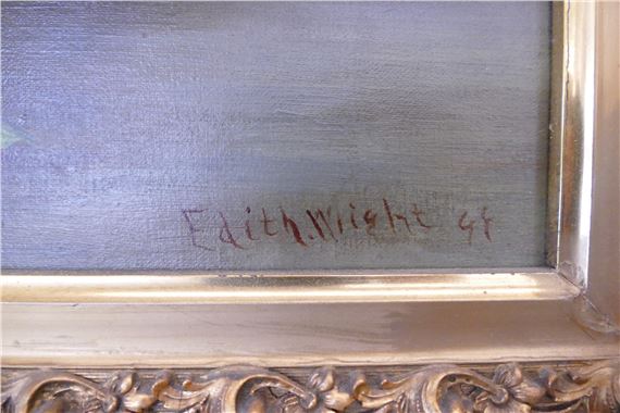 Edith Wright | Edith Wright 1899 Basket of Apples Oil Painting in ...