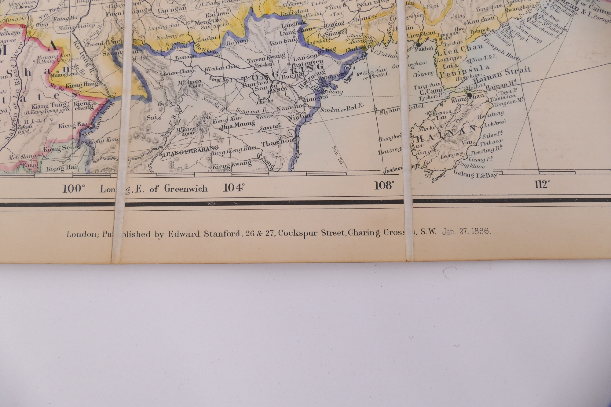 Edward Stanford | 3pc Stanford Folding Maps & Index. 1896-1928 (1896 ...