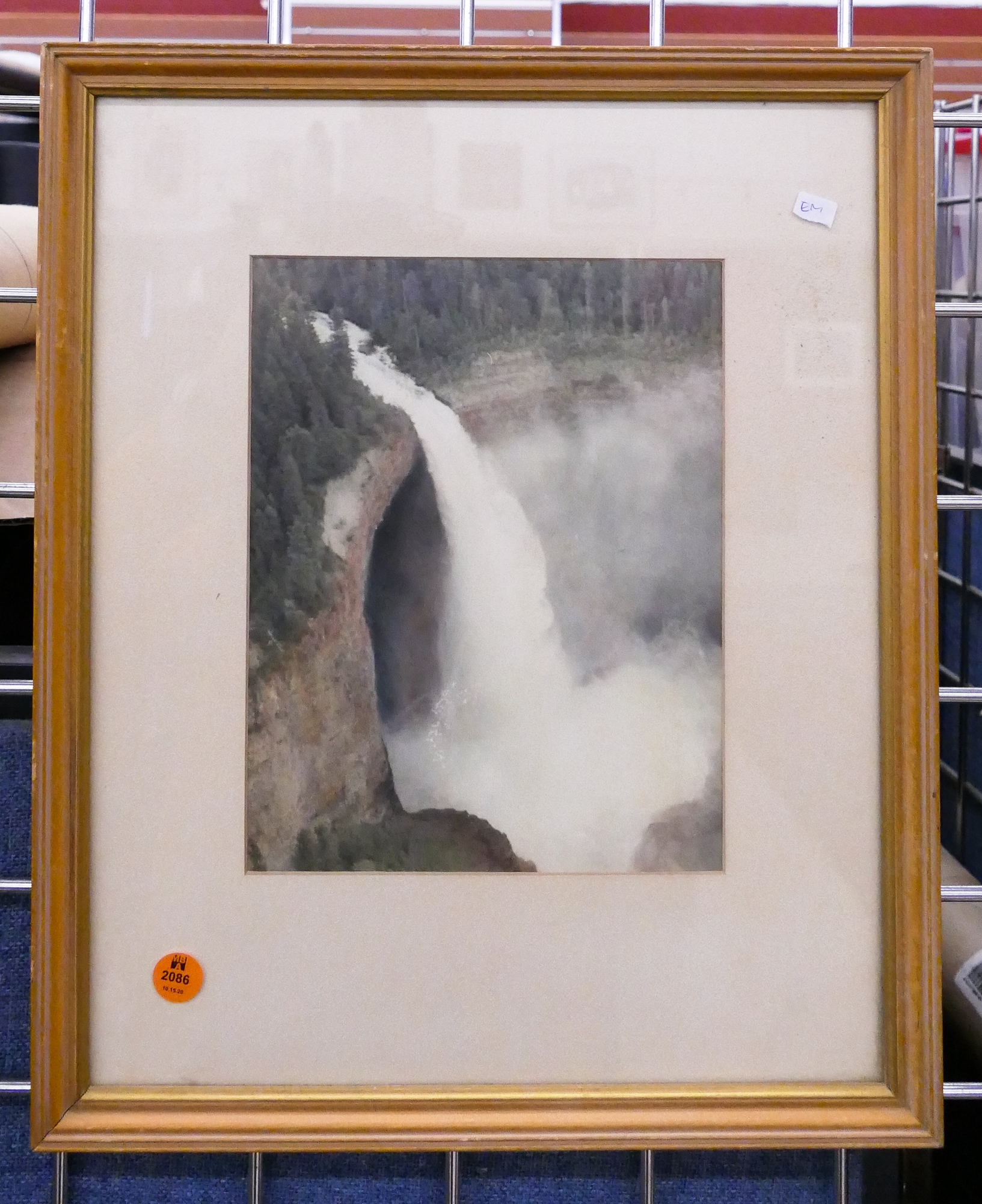 Ross Hall | Ross Hall NW Waterfall Tinted Photograph Framed | MutualArt