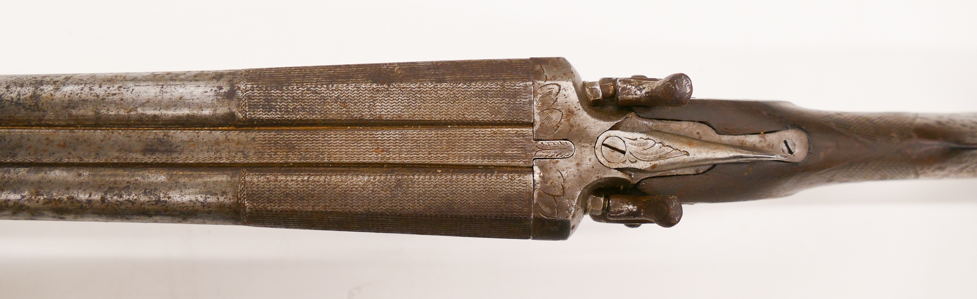 T. Barker | T. Barker Double Barrel Shotgun. Barrel measures 48 ...