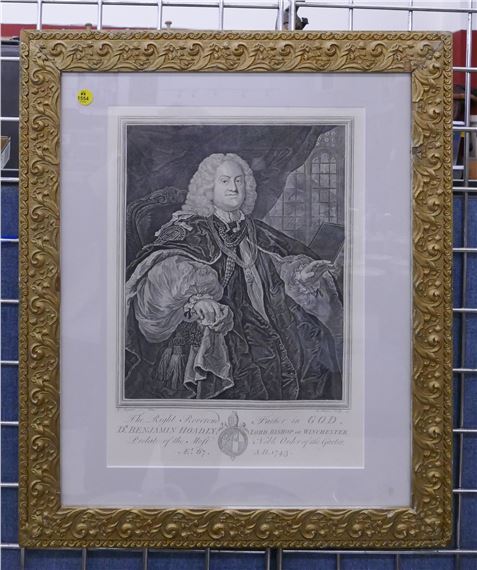 Benjamin Roubaud | Lord Bishop of Winchester Benjamin Hoadly Engraving ...