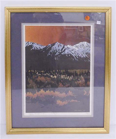 Byron Birdsall | Byron Birdsall S/N Alaska Mountain Print Framed- 21x17 ...