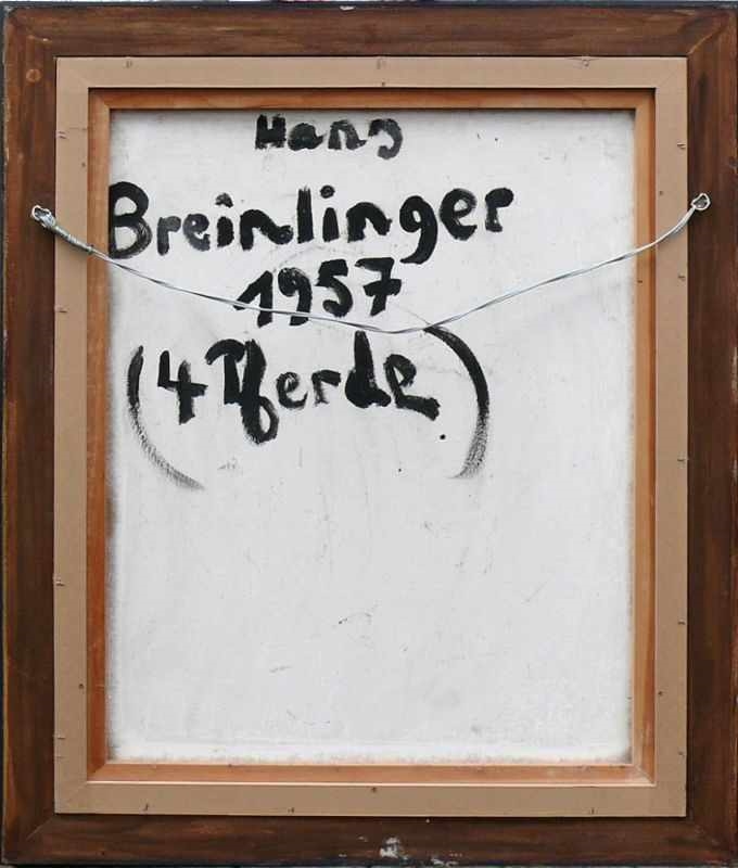Hans Breinlinger | Vier Pferde (1957) | MutualArt