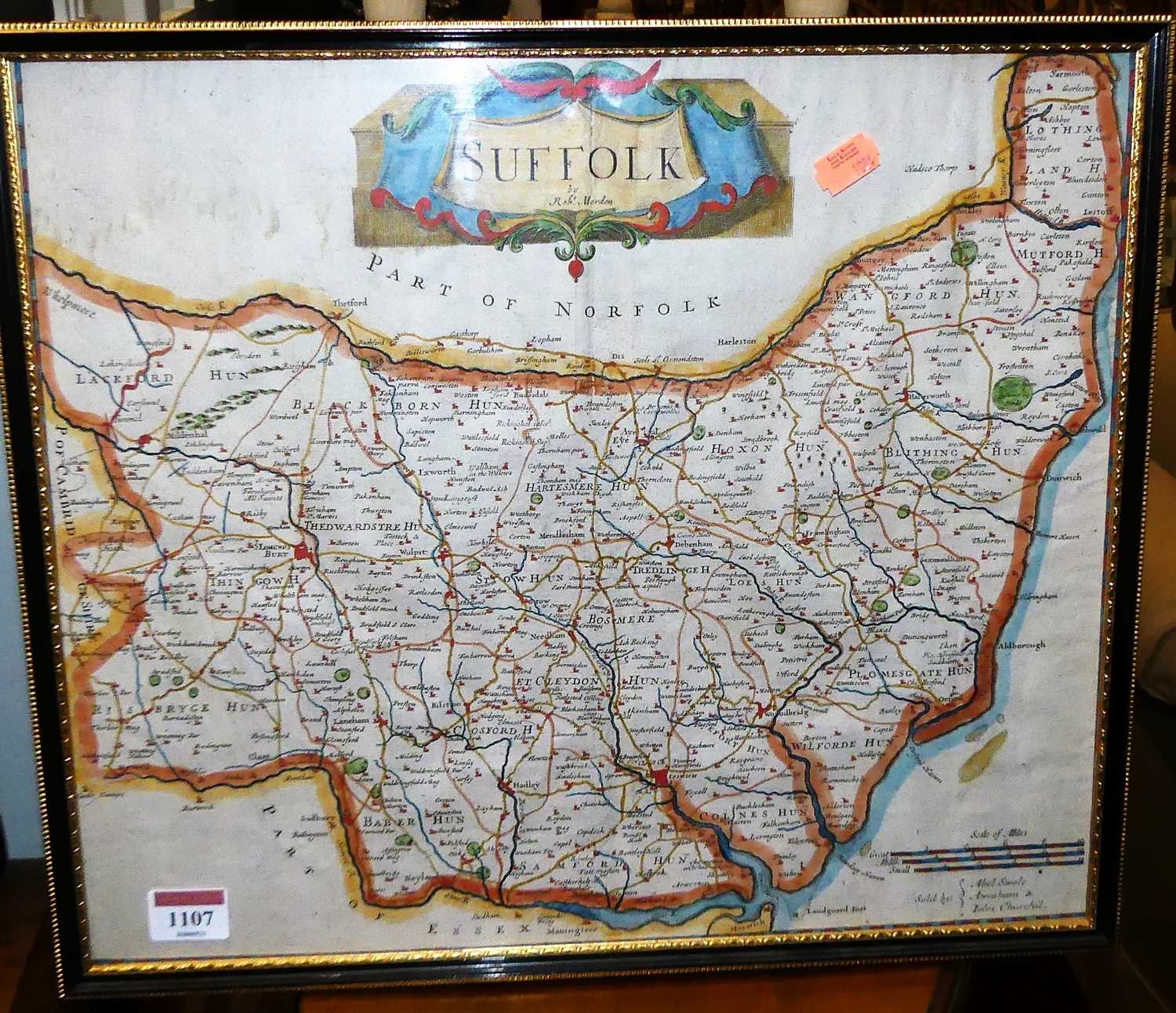 Robert Morden | Robert Morden - County map of Suffolk | MutualArt