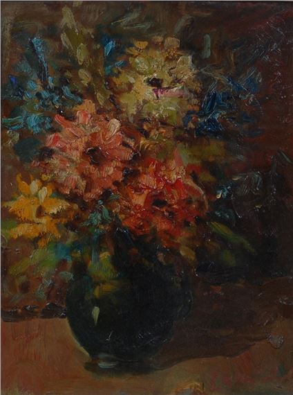Bernard Dunstan | - Still Life Flowers in a Vase | MutualArt