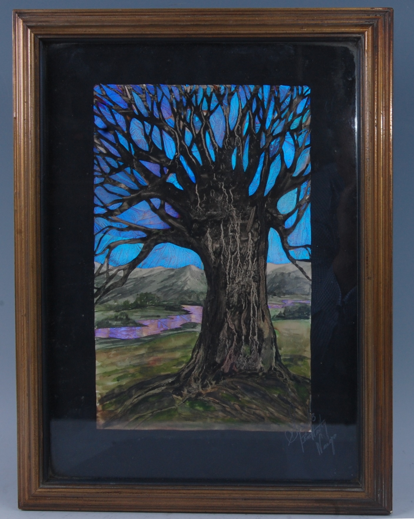 Spaj Atkinson | – A lone tree beside a stream | MutualArt