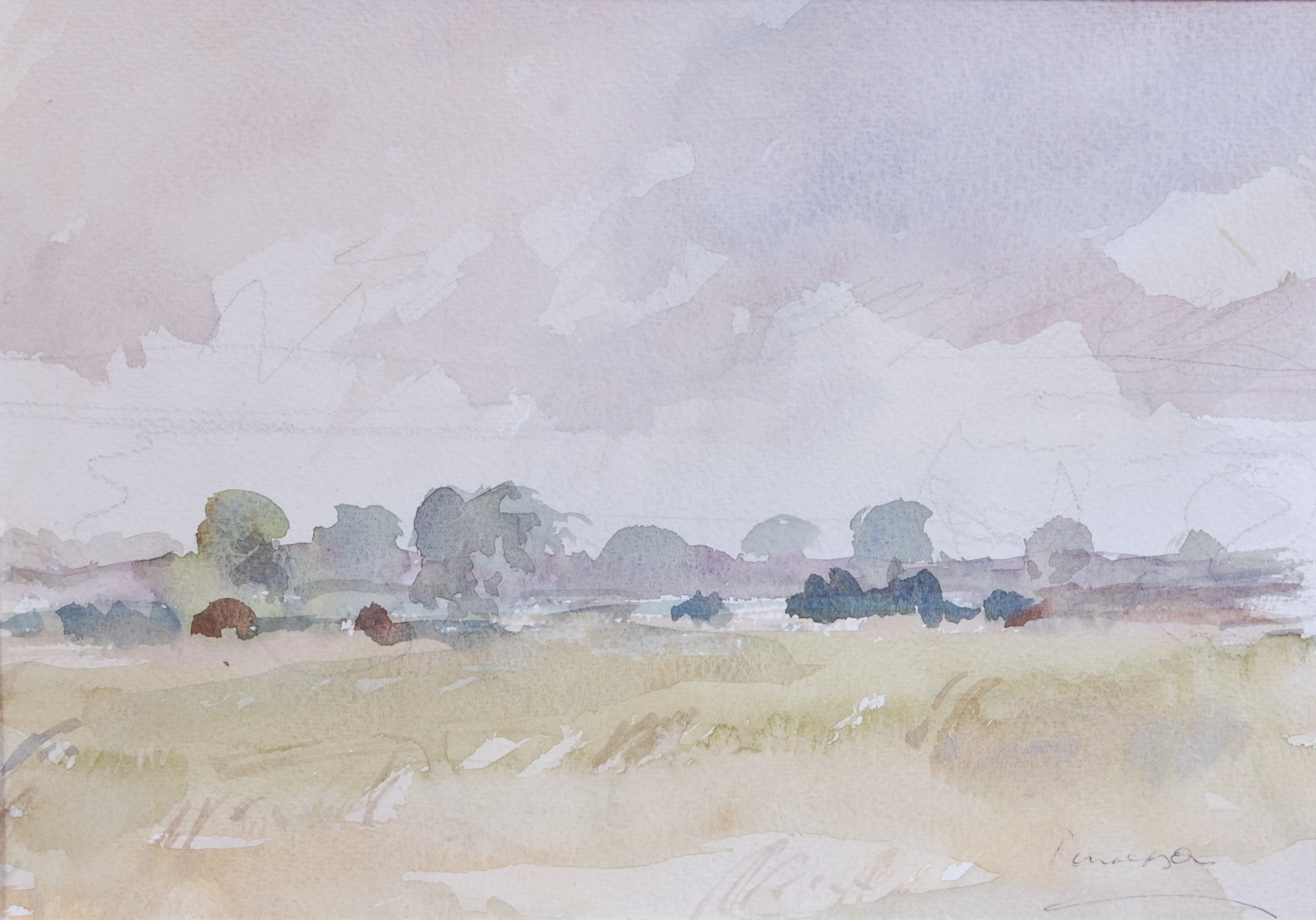 Ronald Ronaldson | - Country lane in a landscape | MutualArt