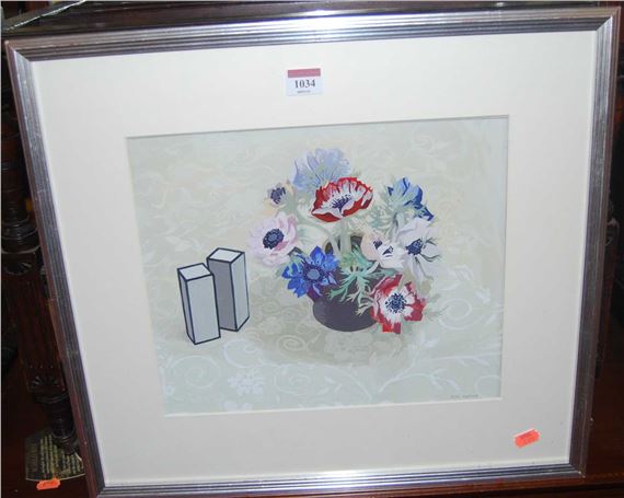 Jean Fleming | Jean Fleming - Still life with flowers in a vase | MutualArt