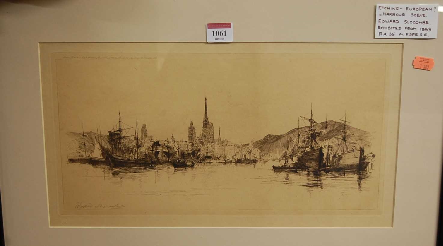 Edward Slocombe | - A Continental Harbour | MutualArt