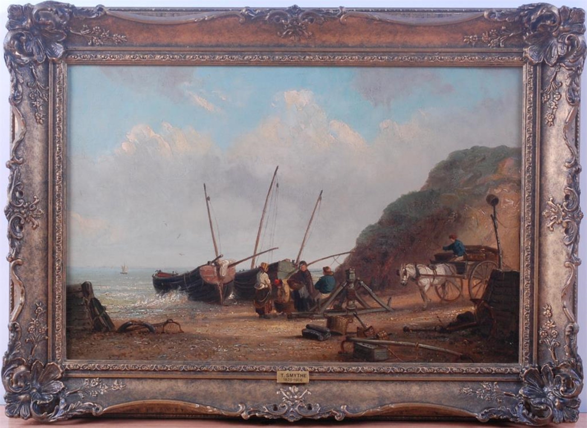 Thomas Smythe | 2 works: Returning home in the snow; Highland cattle in ...