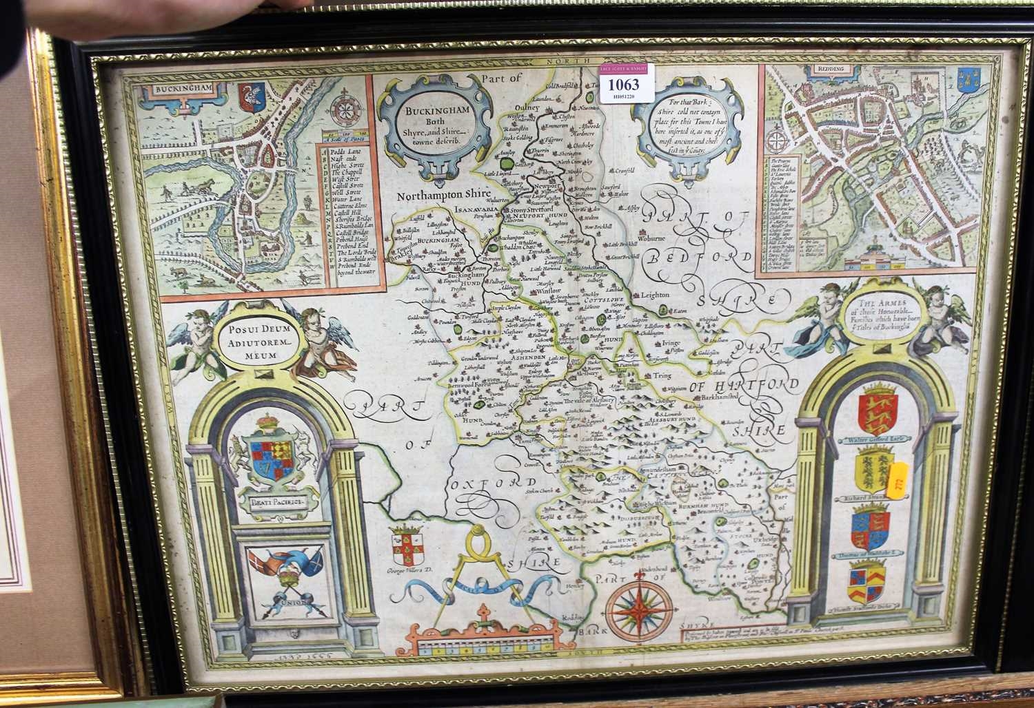 John Speed | John Speed - County map of Buckinghamshire (17th Century ...