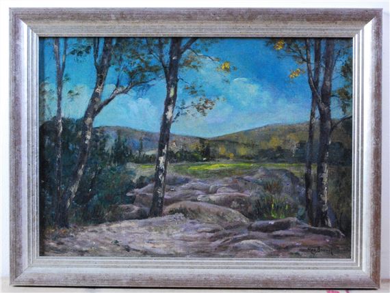 Max Bouvet | - Silver birches in a country landscape | MutualArt