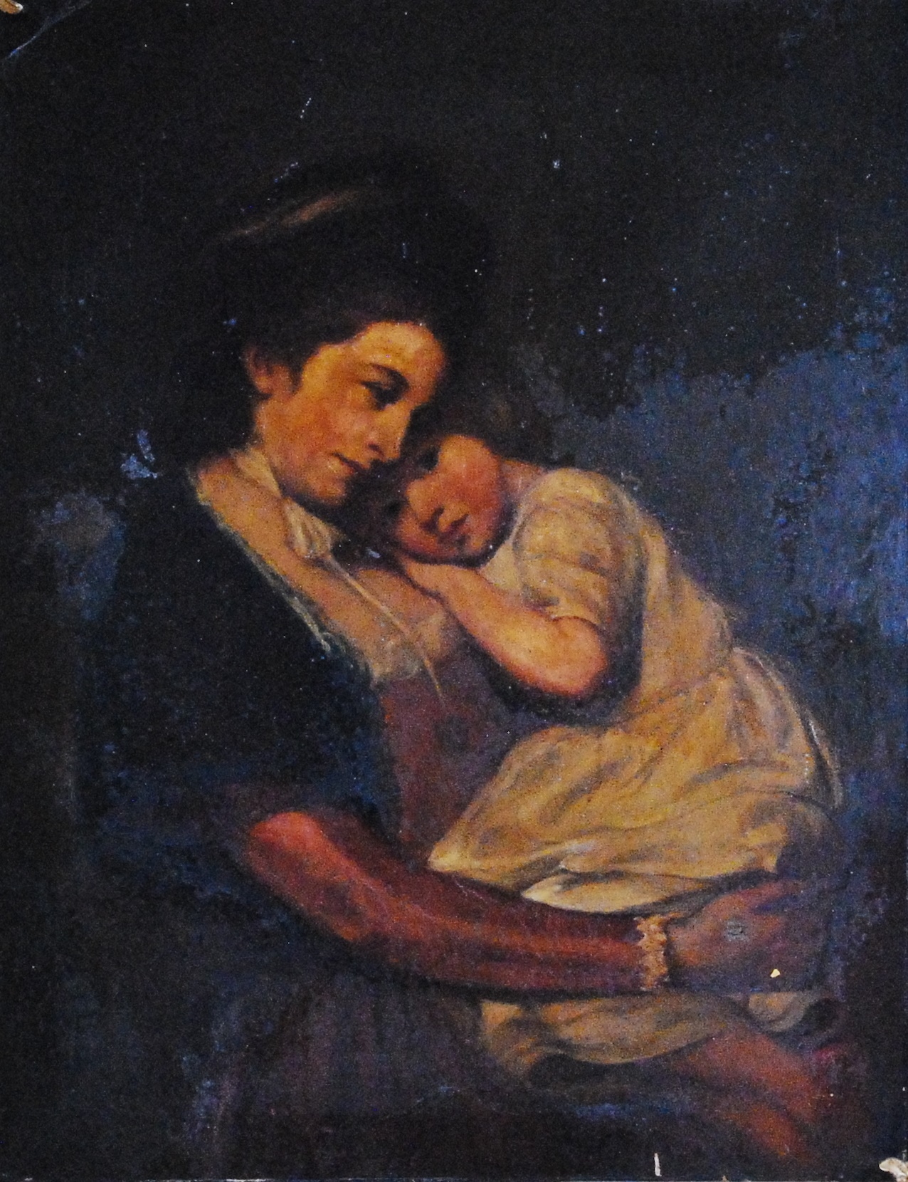 George Romney | - Mrs Johnstone and her son | MutualArt