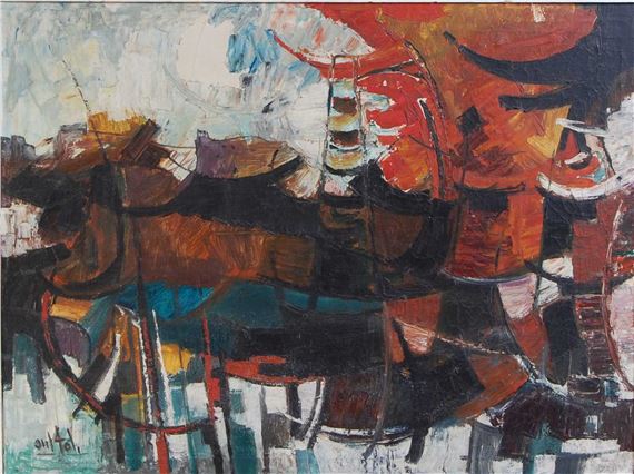 Joseph Weiss | - Fishboats Red | MutualArt