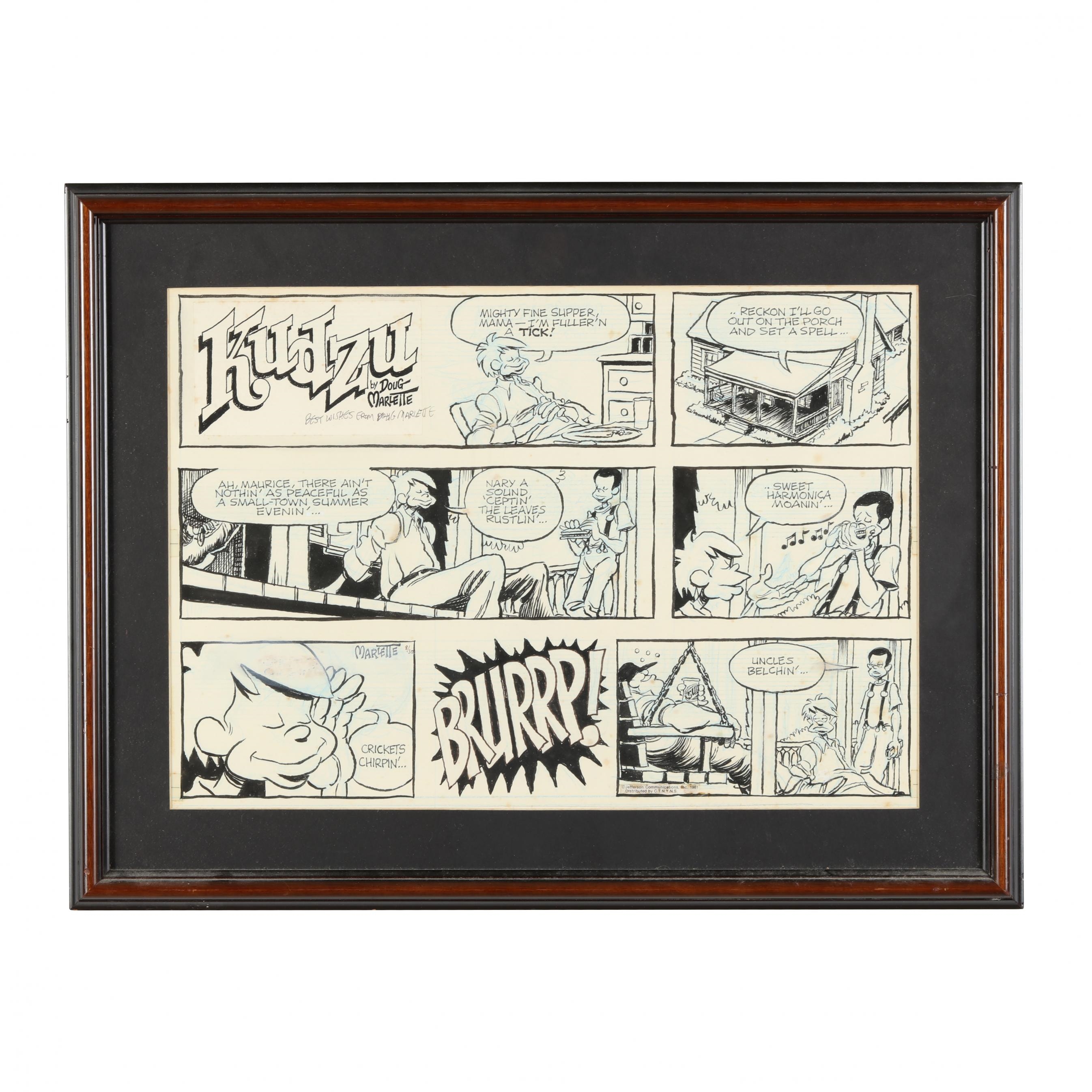 Doug Marlette | Original Storyboard for Kudzu Comic Strip | MutualArt