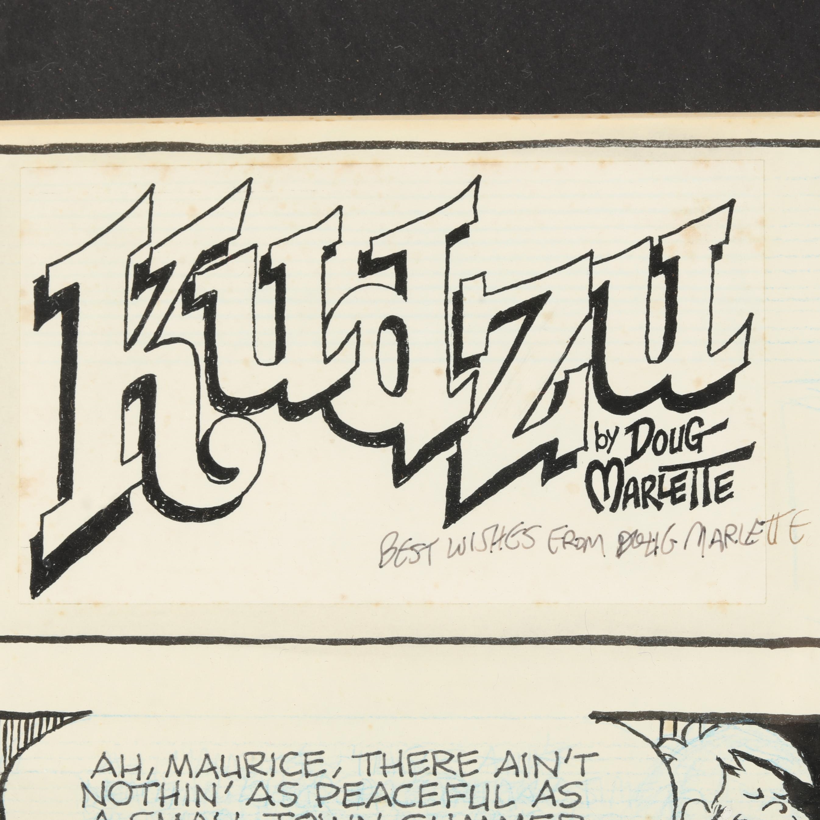 Doug Marlette | Original Storyboard for Kudzu Comic Strip | MutualArt
