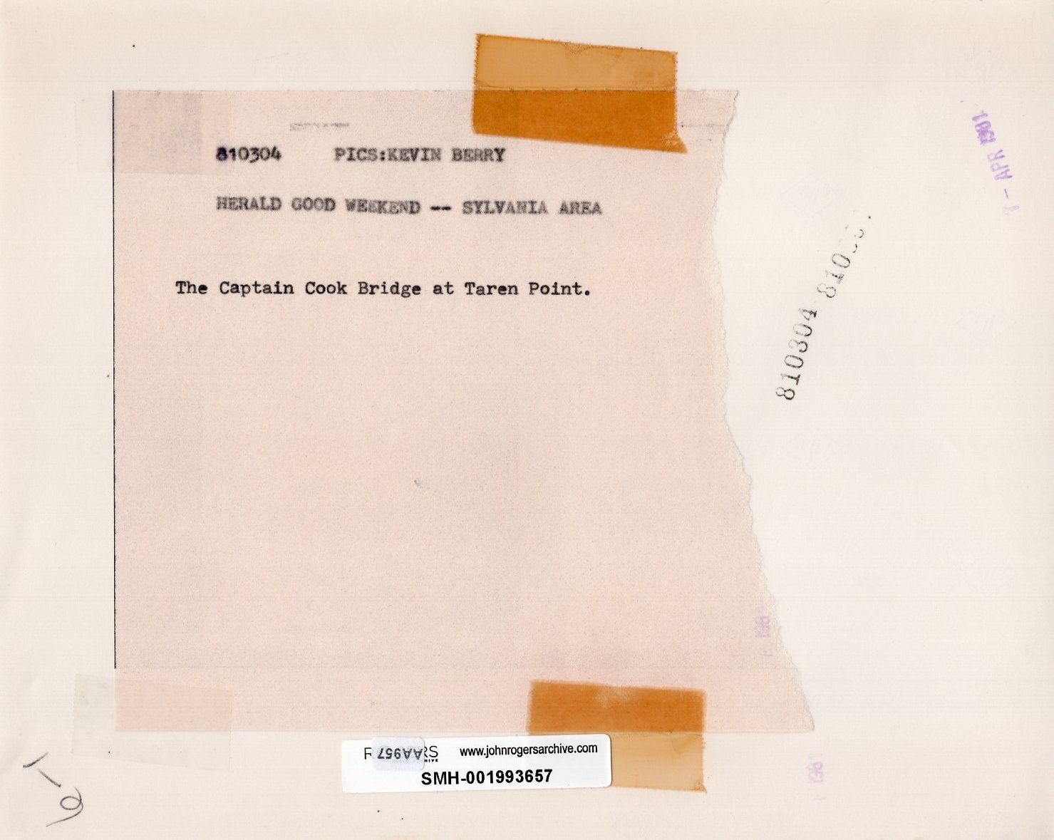 Kevin Berry | Captain Cook Bridge at Taren Point (1981) | MutualArt
