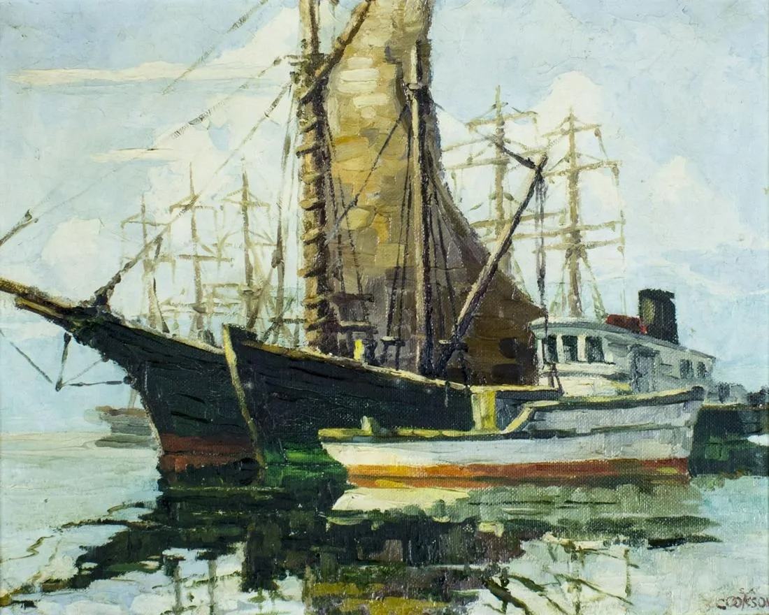 Stanley Cookson | Harbor Scene (Circa 1939) | MutualArt