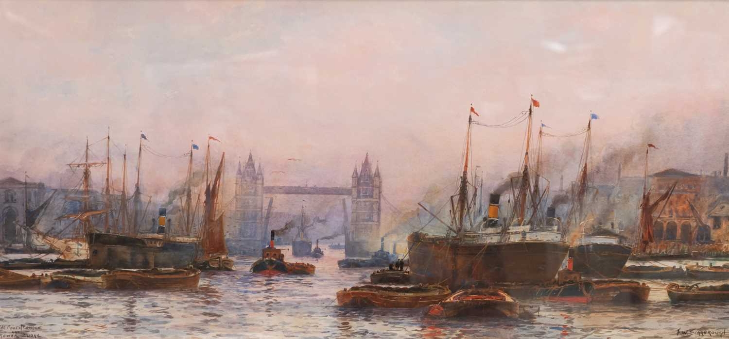 Frederick William Scarborough | THE POOL OF LONDON AND TOWER BRIDGE ...