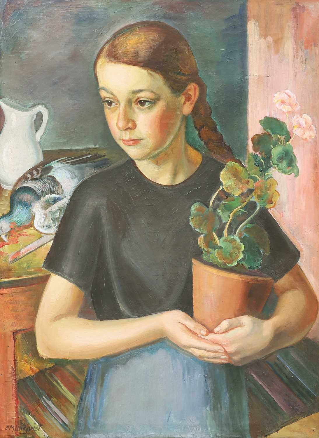 Carl Magnus Lindqvist | PORTRAIT OF THE ARTIST'S DAUGHTER | MutualArt