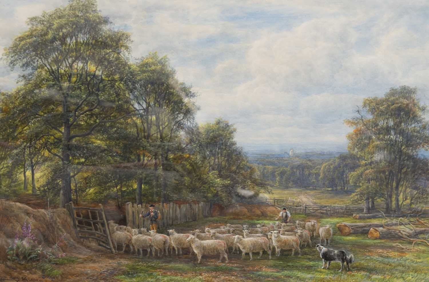 Edmund George Warren | MOVING THE FLOCK | MutualArt