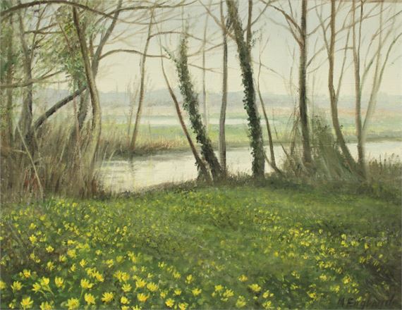 Muriel England | Selandians by the River Frome | MutualArt