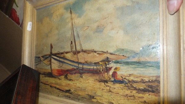 Alan Whitehead | Estuary scene with barges (20th Century) | MutualArt