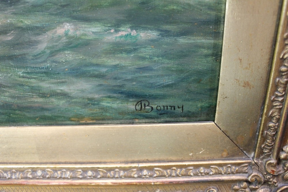 John Bonny Bonny | A clipper ship under full sail in a breeze | MutualArt