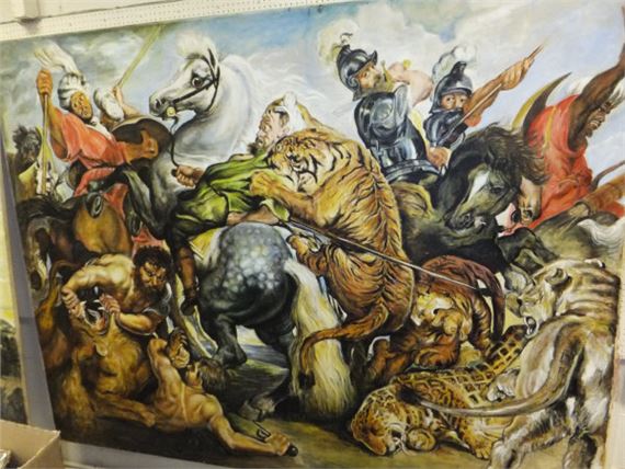 Peter Paul Rubens | A Tiger Hunt | MutualArt