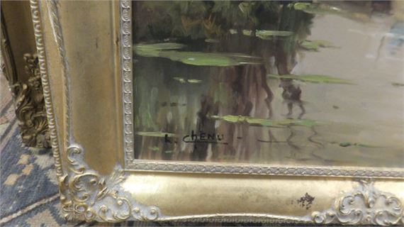 Lucien Chenu | Eglise au bord de Marail la Vendee | MutualArt