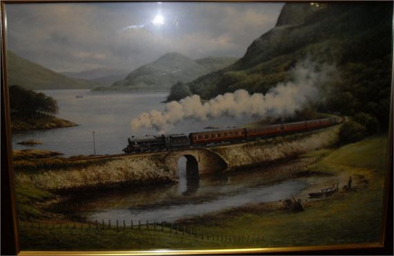 Don Breckon | Steam train over bridge | MutualArt