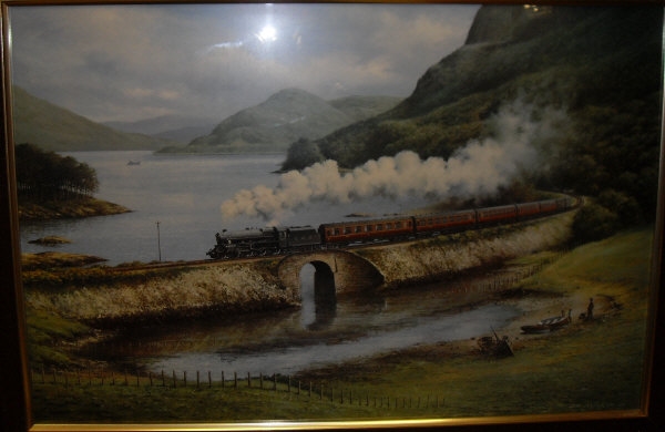 Don Breckon | Steam train over bridge | MutualArt