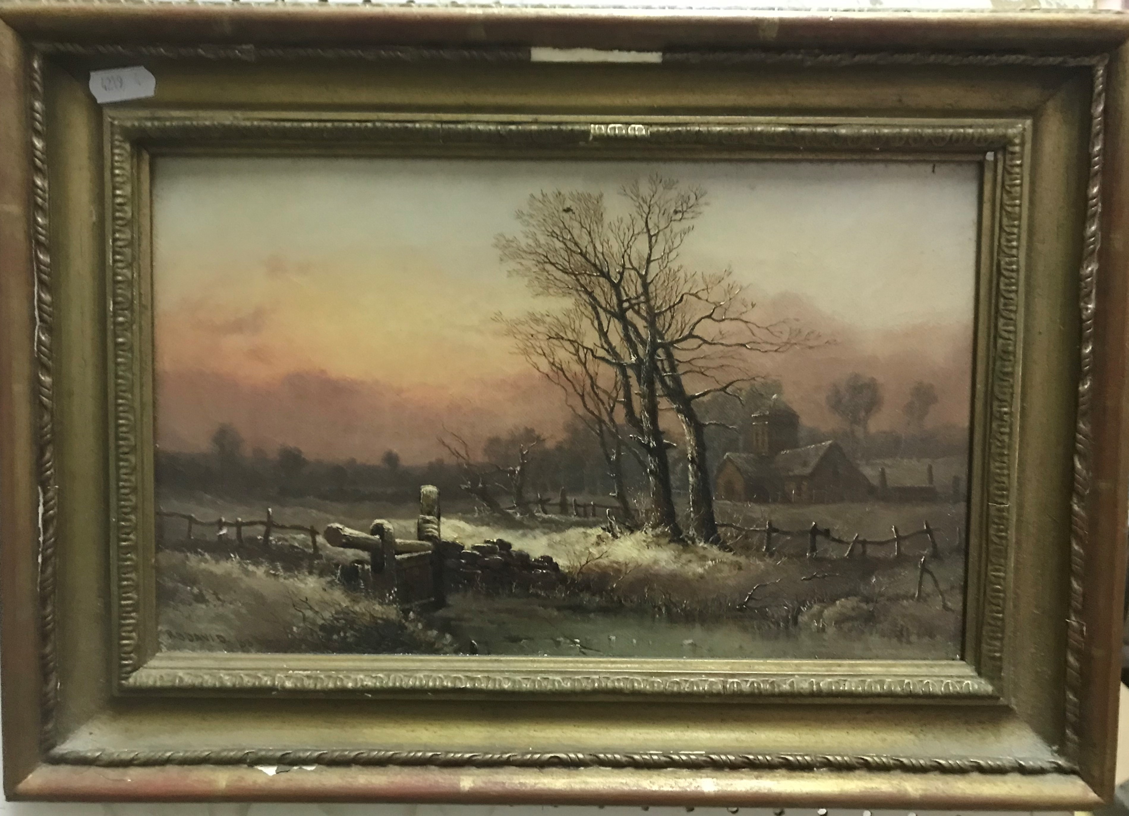 R.B. David | Winter scene | MutualArt