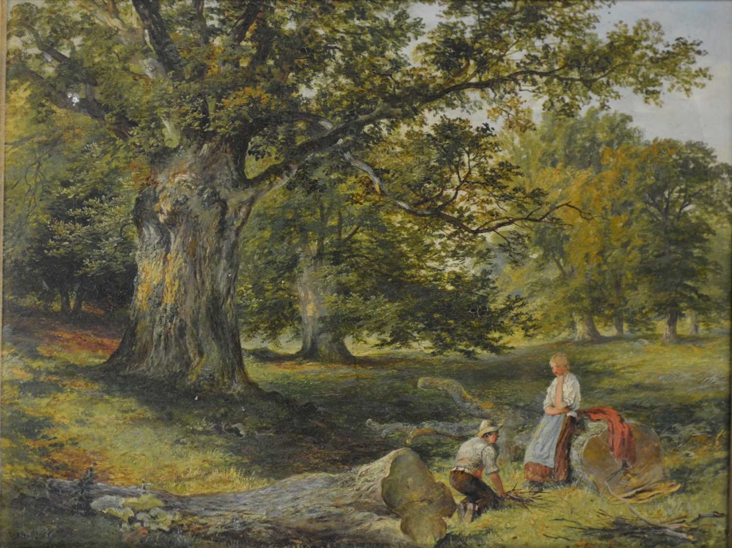 Victorian School, 19th Century | Gathering Kindling, Figures in a ...