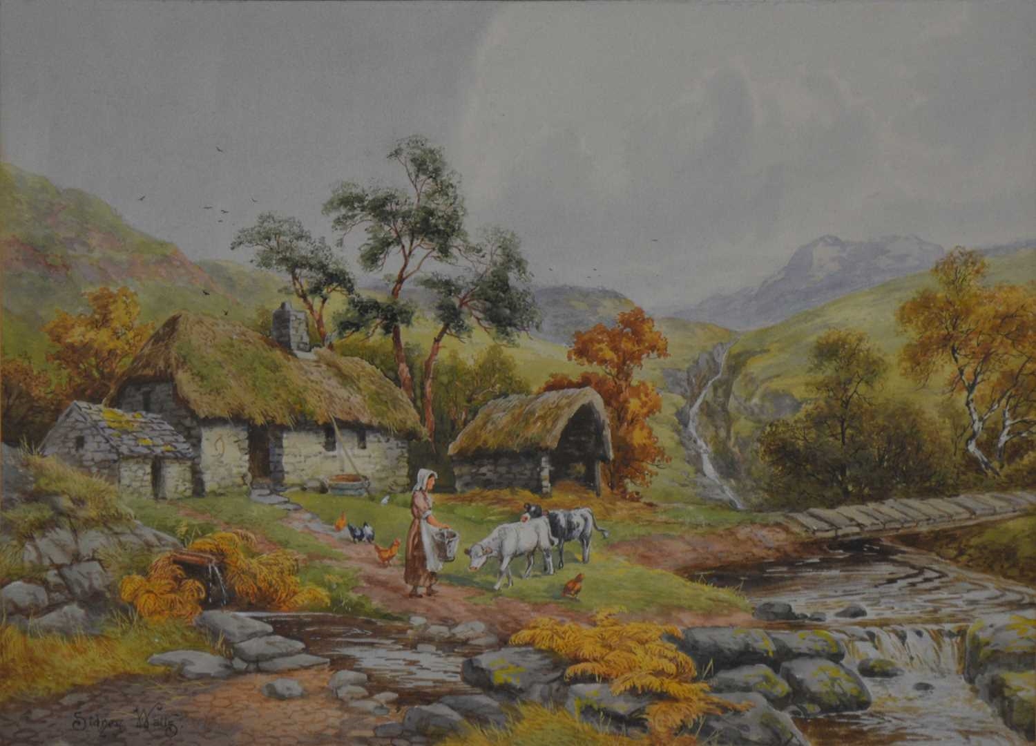 Sidney Watts | Sidney Watts - A Typical Scotch Cottage. | MutualArt
